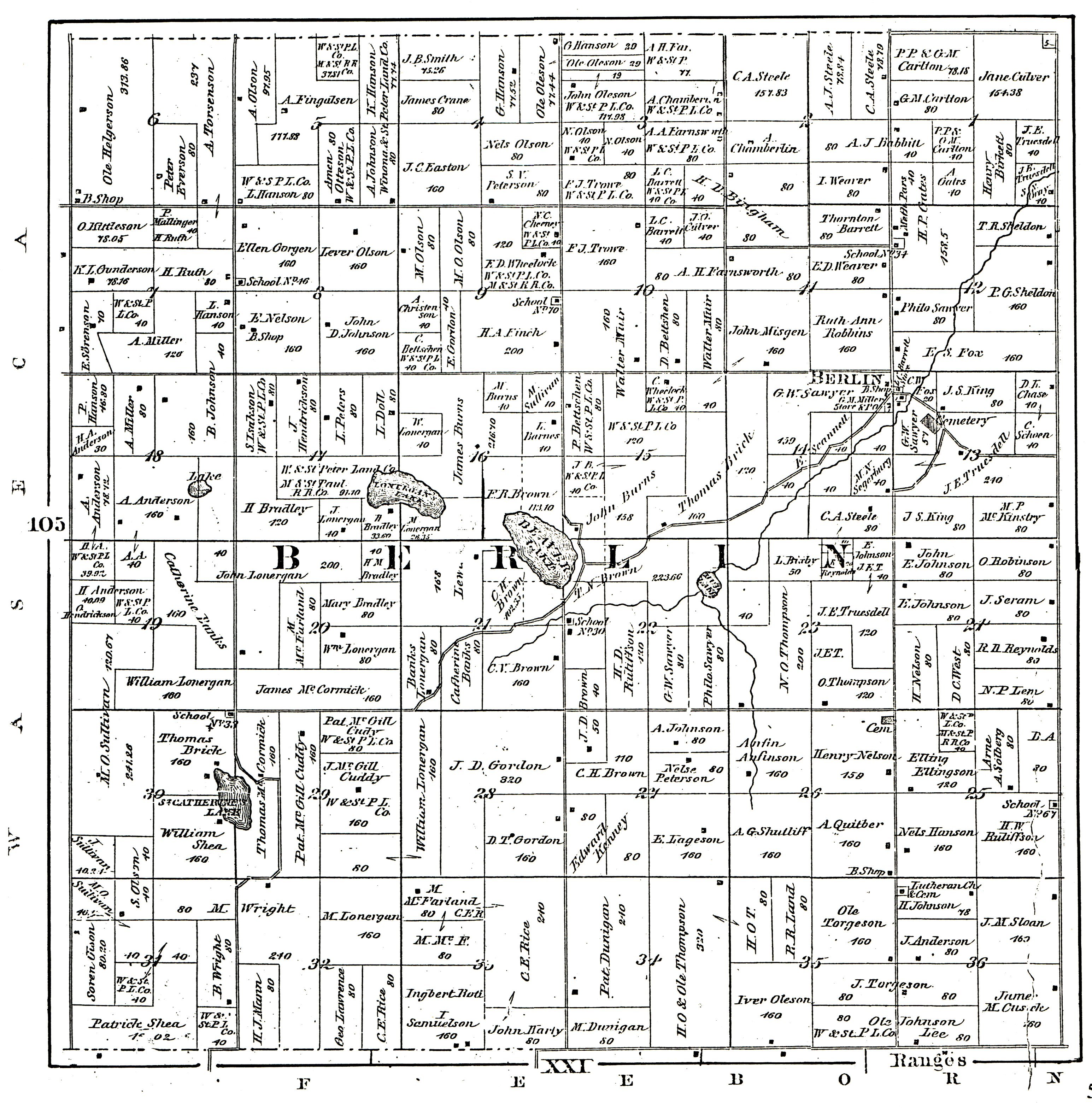 1879 Berlin Township Plat