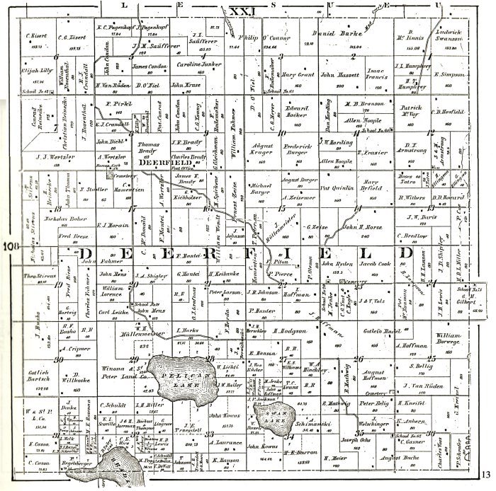 1879 Deerfield Township Plat